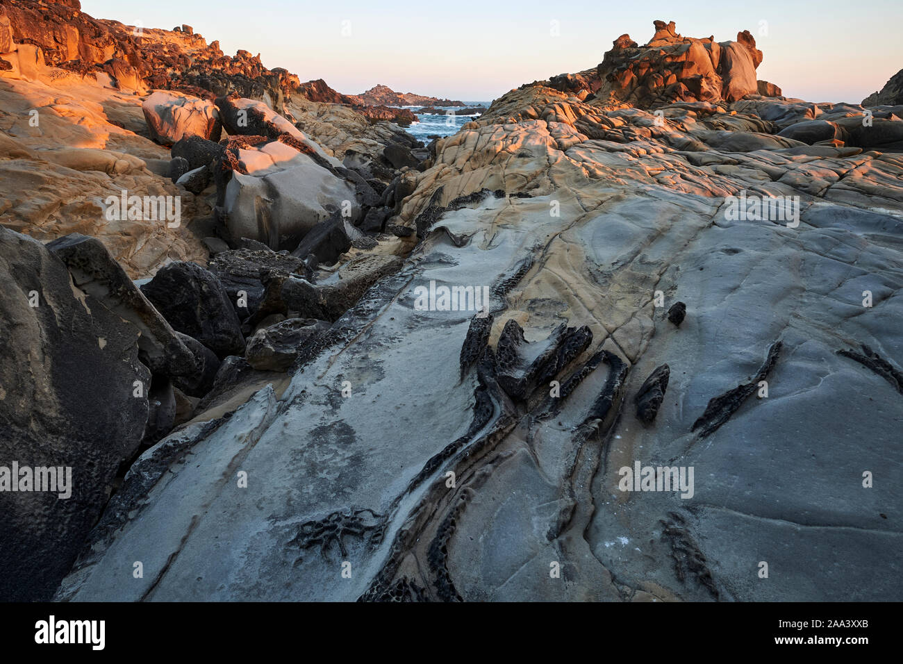 Waves and rock formations at Stump Beach on California's Pacific Coast ...