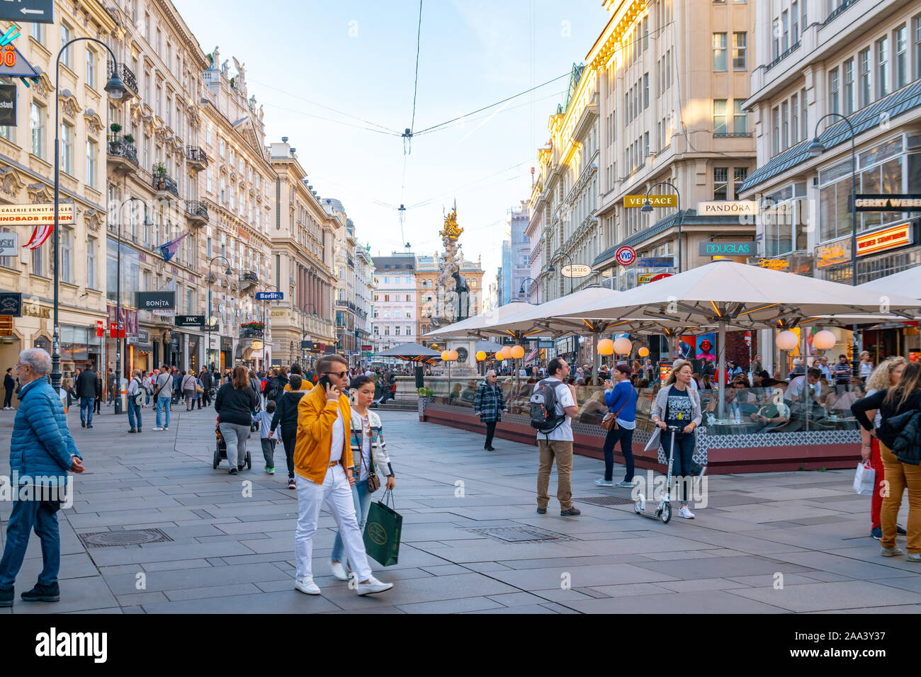 Vienna, Austria - 24.10.2019: Cityscape views of one of Europe's most ...