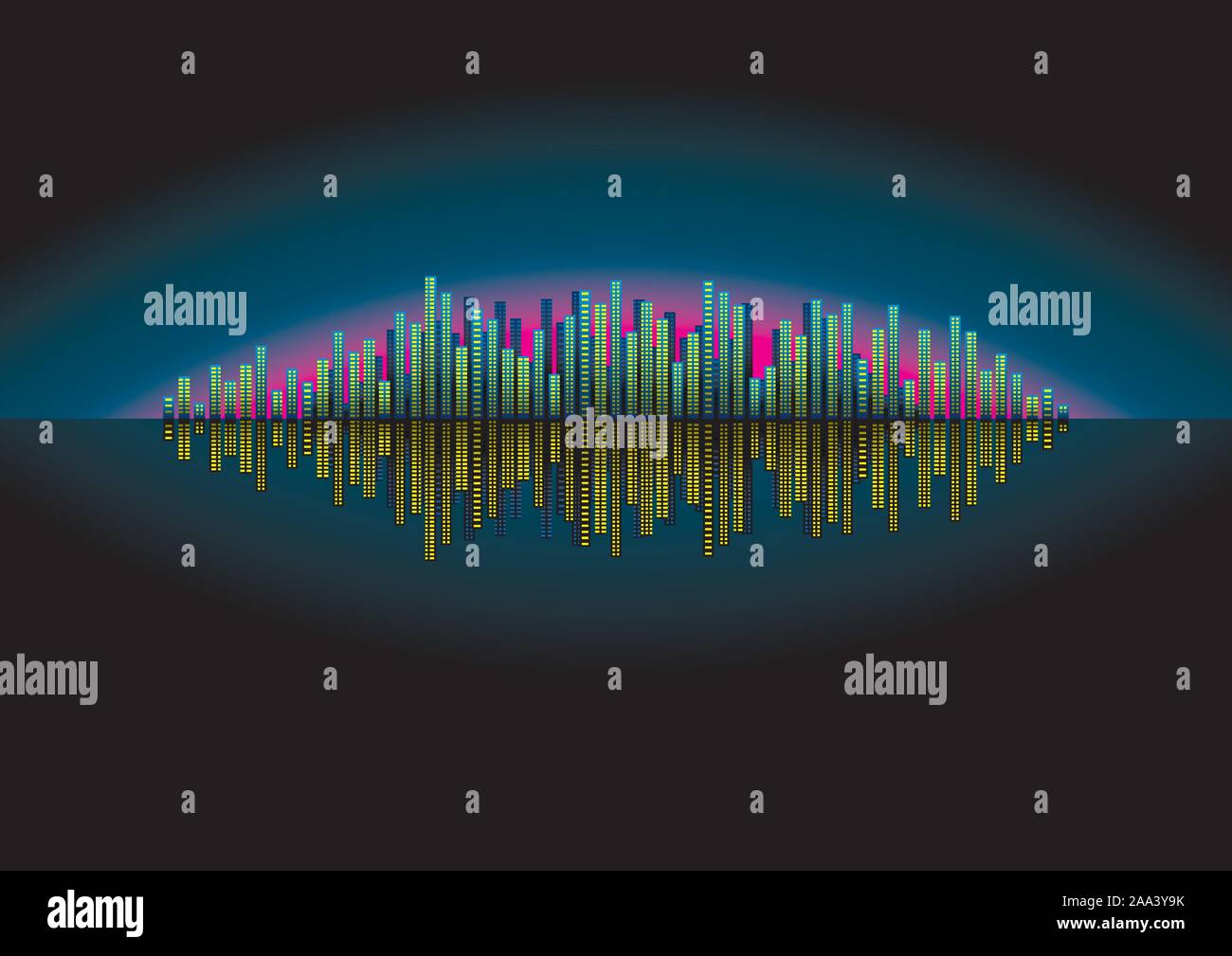 Electronic cityscape Stock Vector Images - Alamy