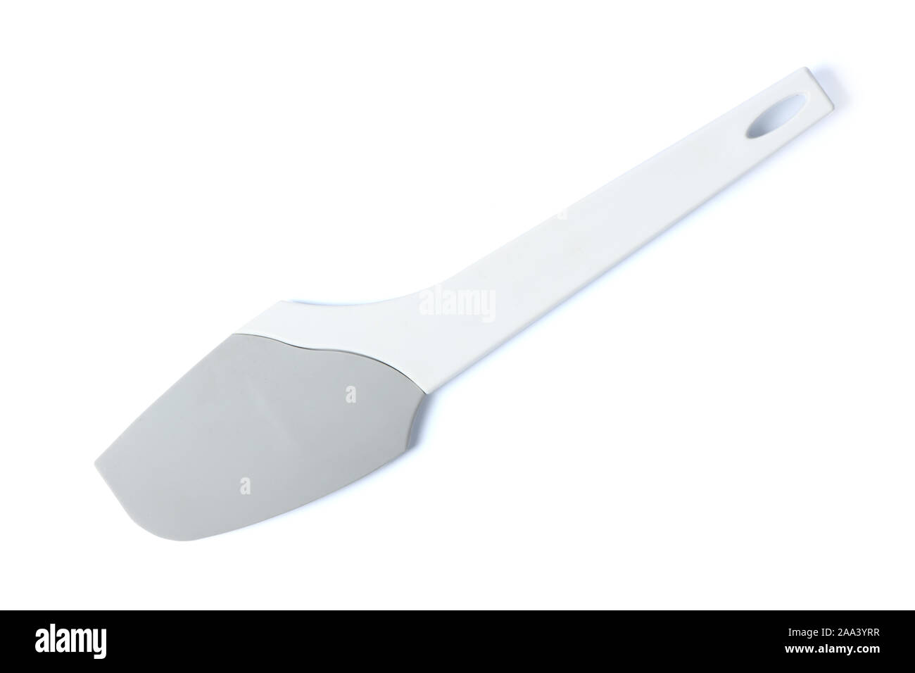 Silicone spatula isolated on a white background. High resolution photo ...