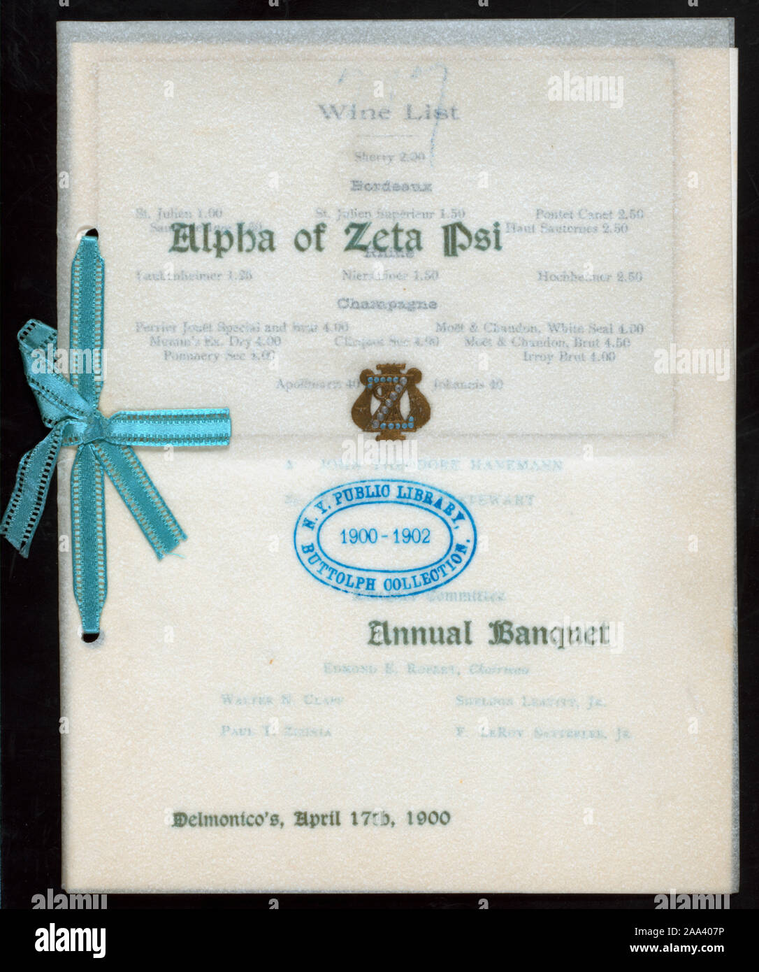 Blue ribbon tied temple hi-res stock photography and images - Alamy