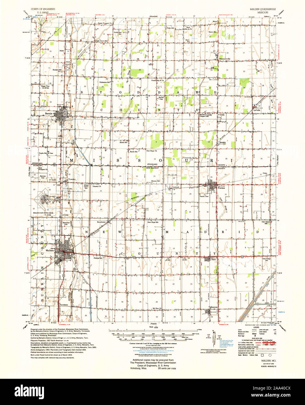 Malden missouri map hi-res stock photography and images - Alamy