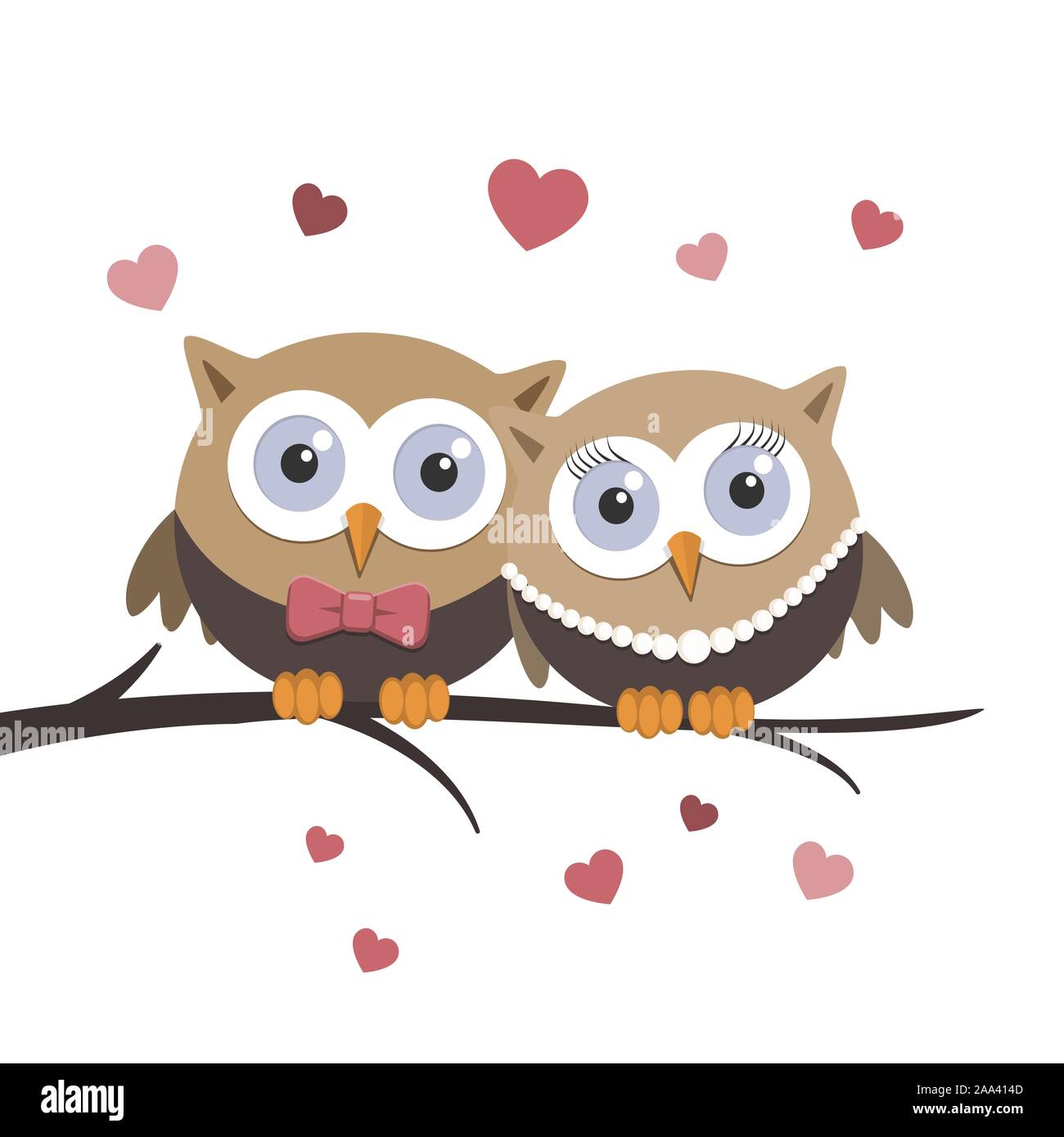 Valentine Owl Clip Art