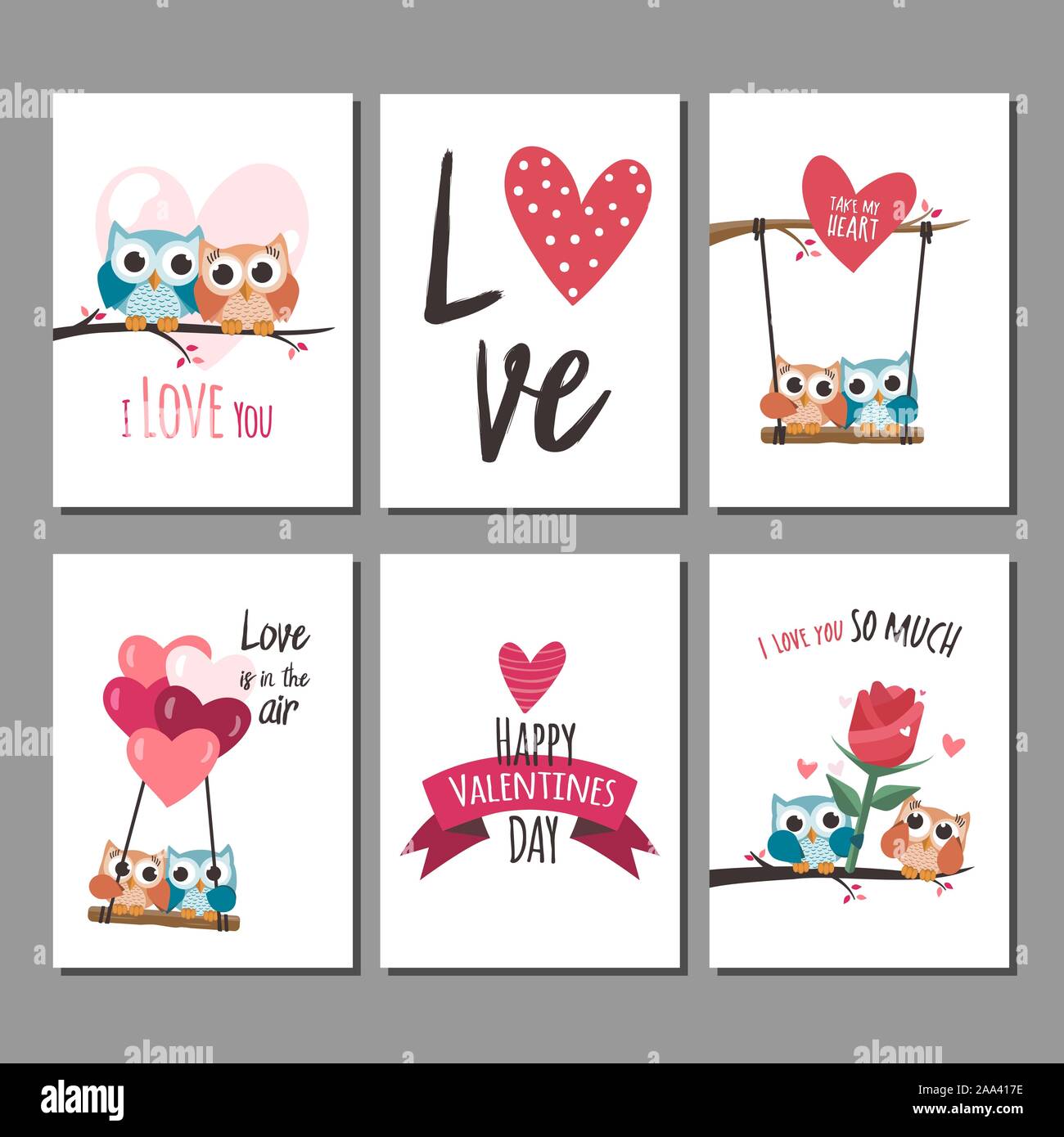 Male and female owl Stock Vector Images - Alamy