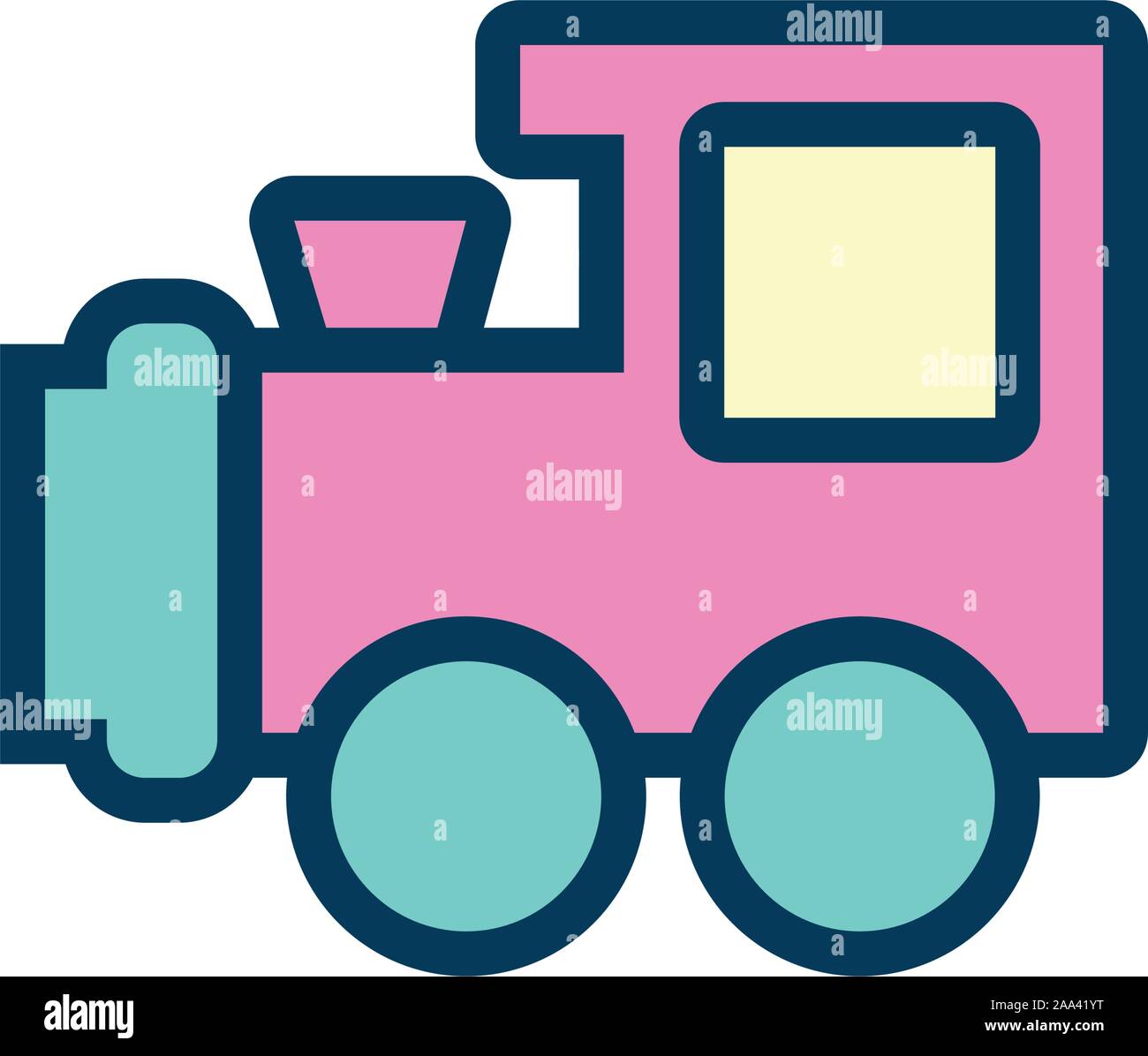 cute train child toy fill style icon Stock Vector Image & Art - Alamy