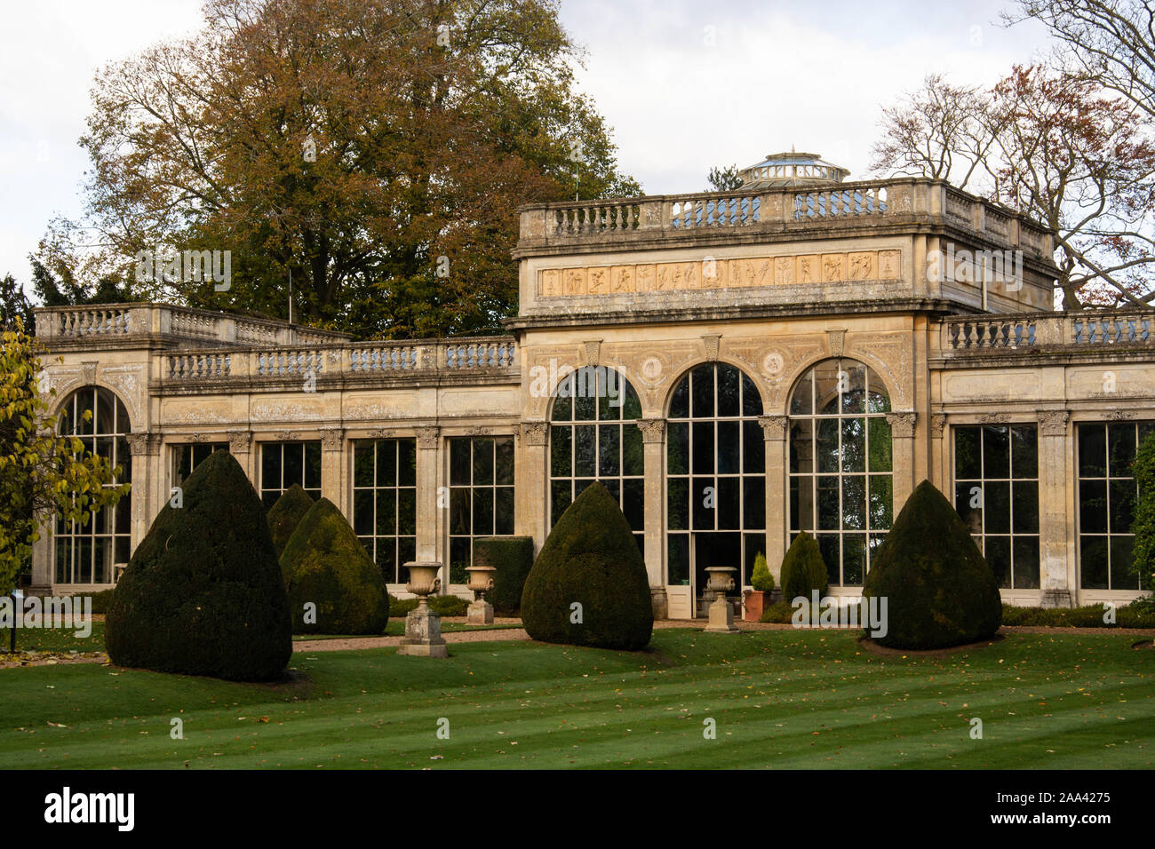 Northamptonshire, U.K., November 18, 2019 - Conservatory gardens ...