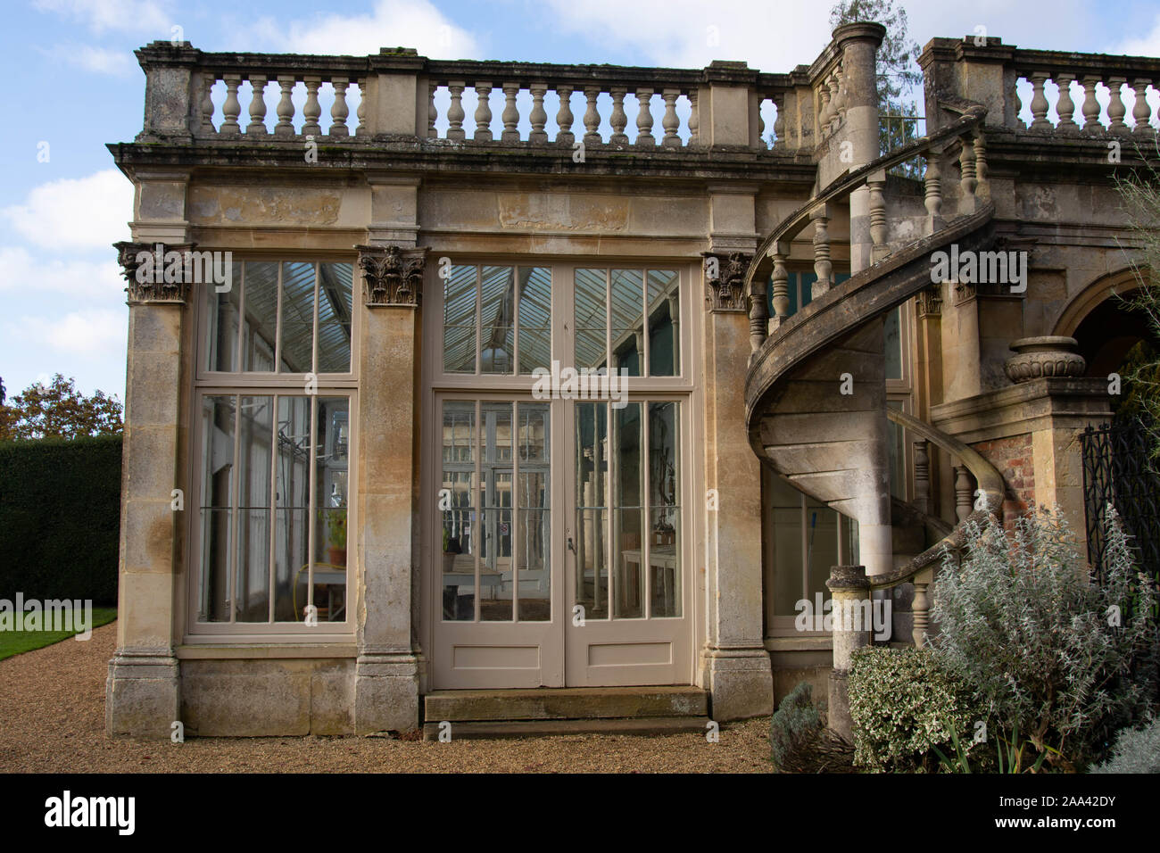 Northamptonshire, U.K., November 18, 2019 - Conservatory gardens ...