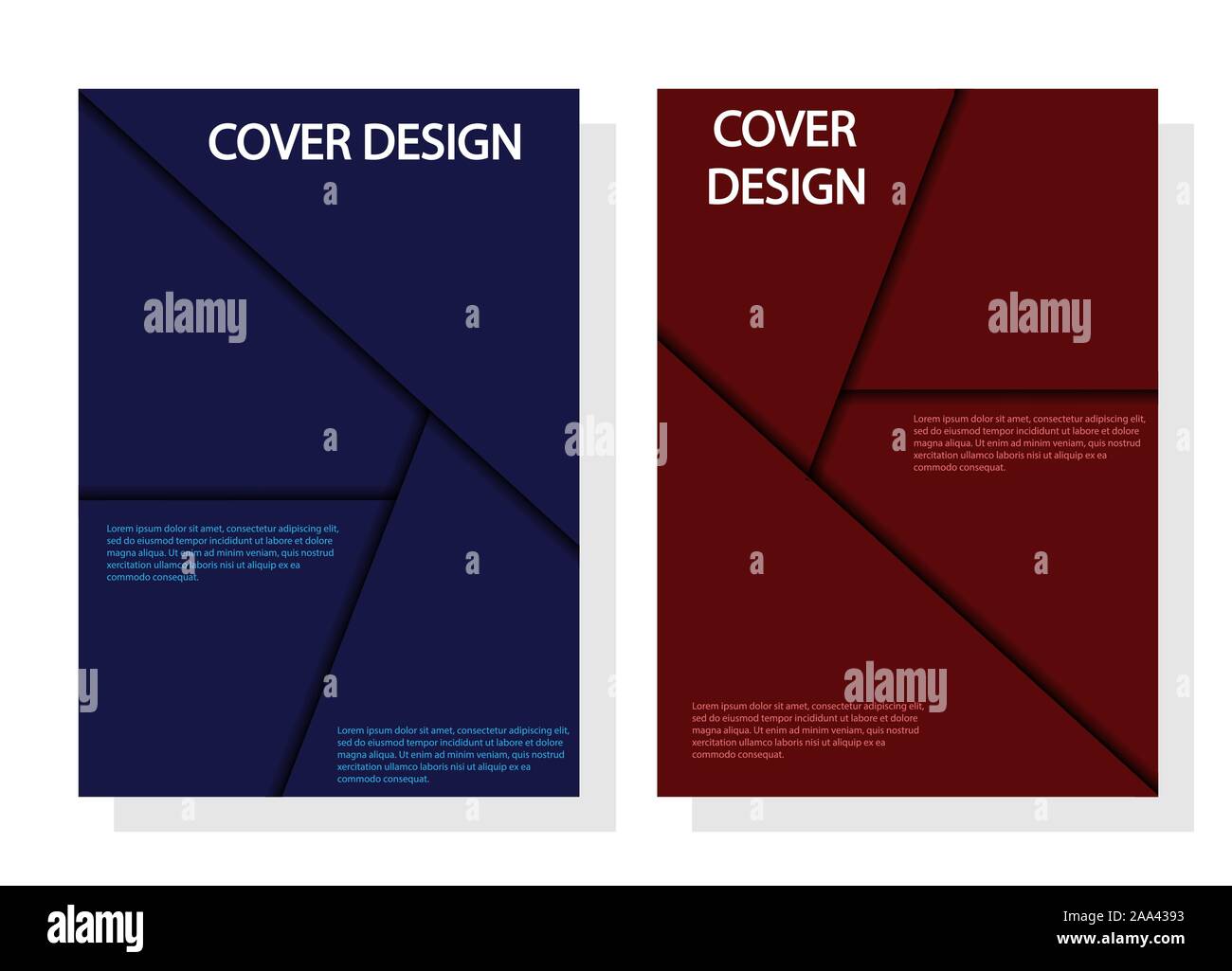 Editable design for the cover, A4 format. Three-dimensional abstract ...