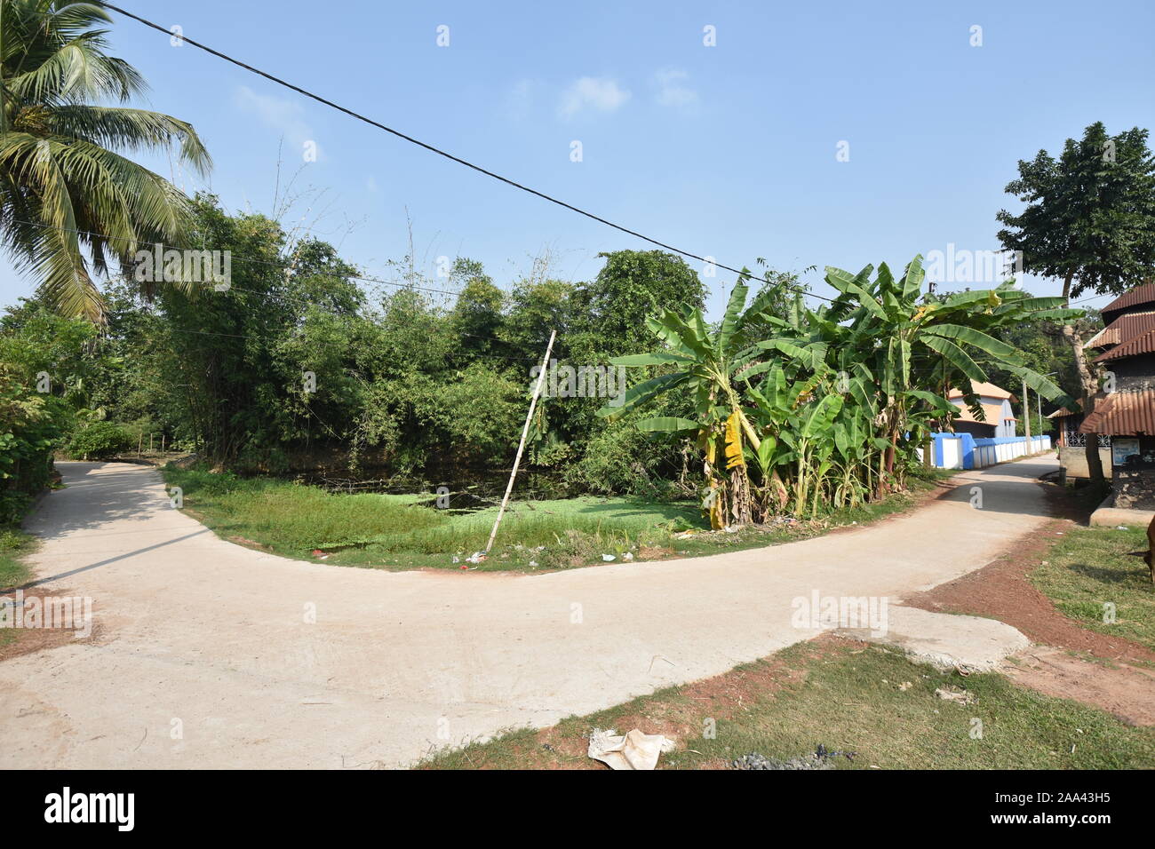 Village scene of Birsingha (birthplace of Ishwar Chandra Vidyasagar ...