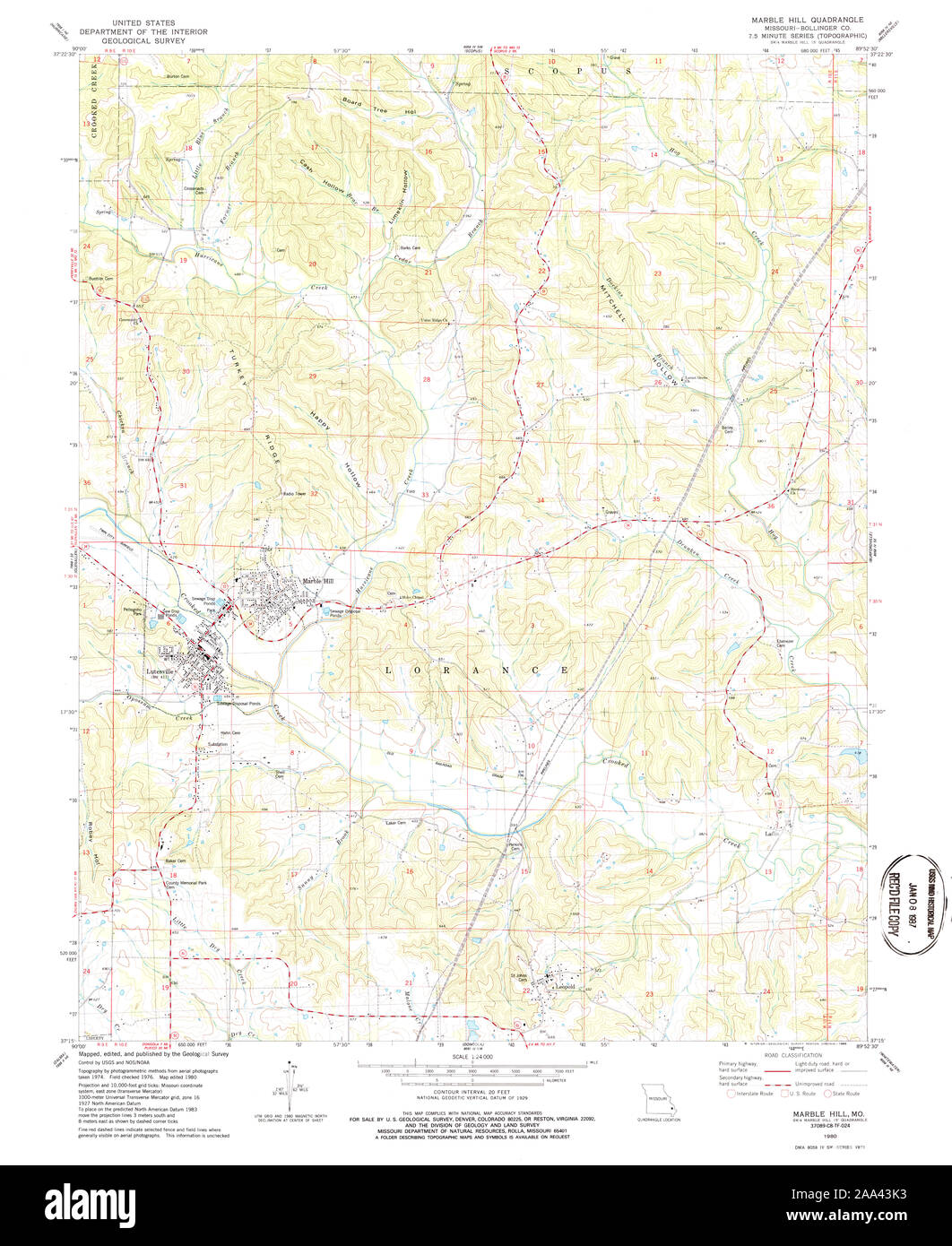 Map of marble hill hi-res stock photography and images - Alamy