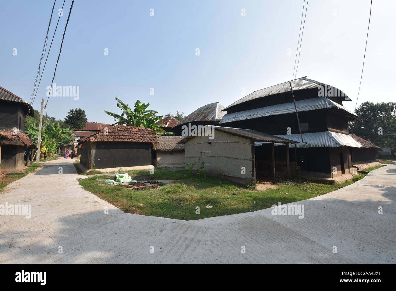 Village scene of Birsingha (birthplace of Ishwar Chandra Vidyasagar ...