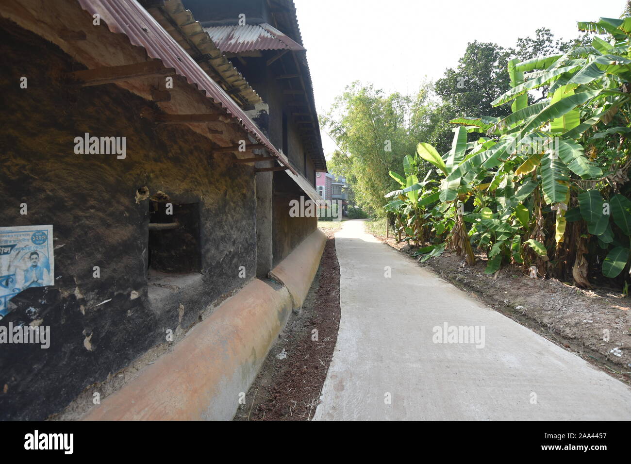 Village scene of Birsingha (birthplace of Ishwar Chandra Vidyasagar ...