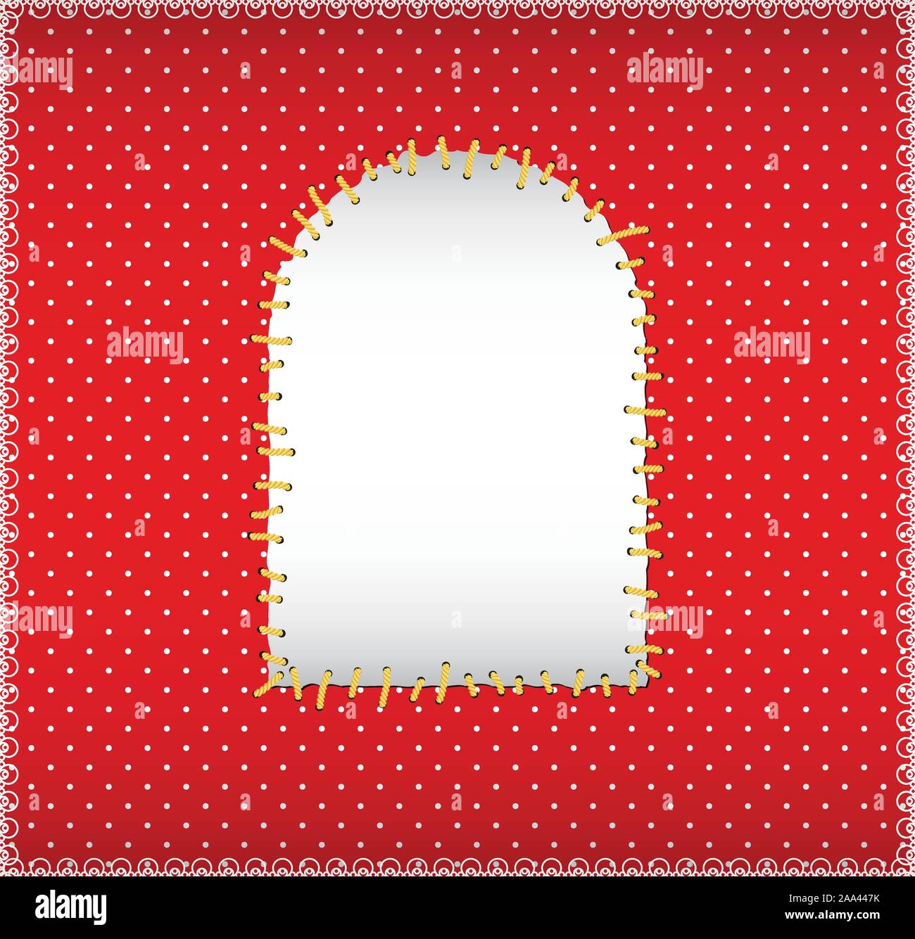 Red patch quilt Stock Vector Images - Alamy
