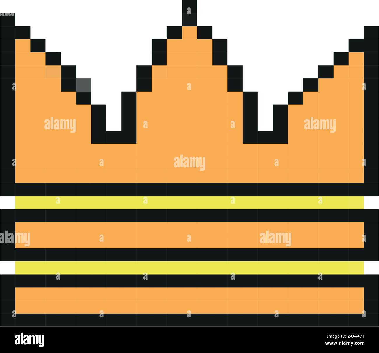 king crown 8 bits pixelated style icon Stock Vector Image & Art - Alamy