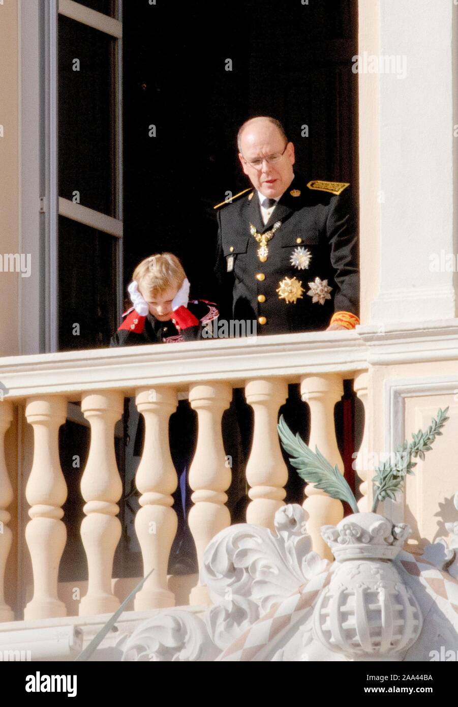 Monaco Ville, Monaco. 19th Nov, 2019. Prince Albert and Prince Jacques ...