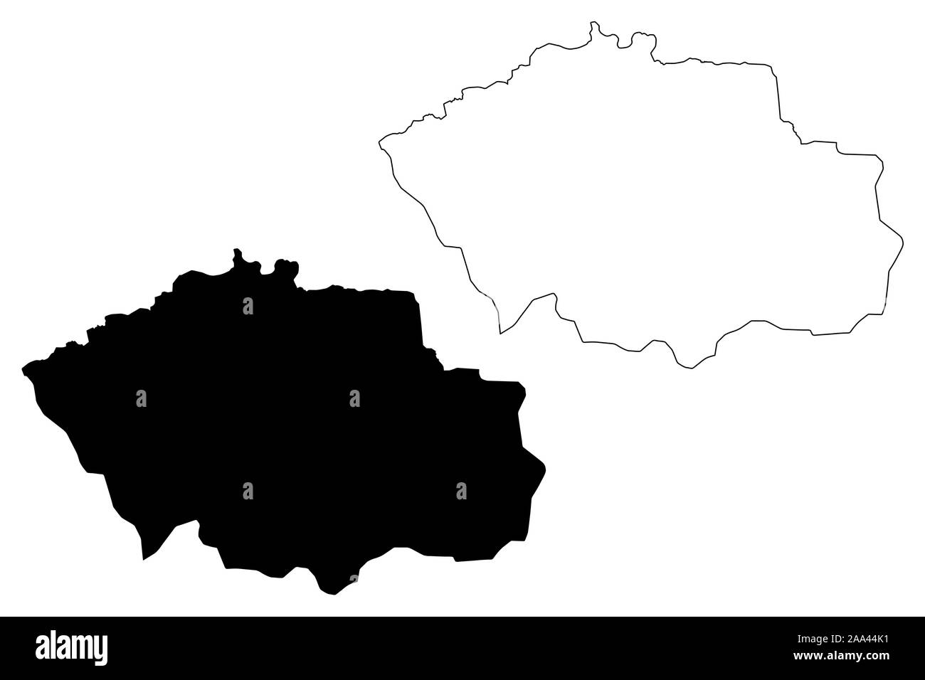 Uvs Province (aimags, Provinces of Mongolia) map vector illustration ...