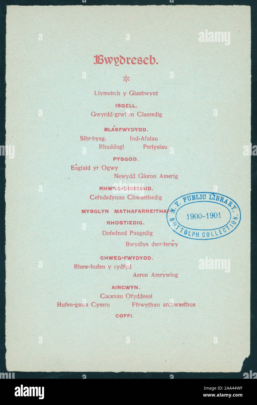 Welsh society 19th century hi-res stock photography and images - Alamy