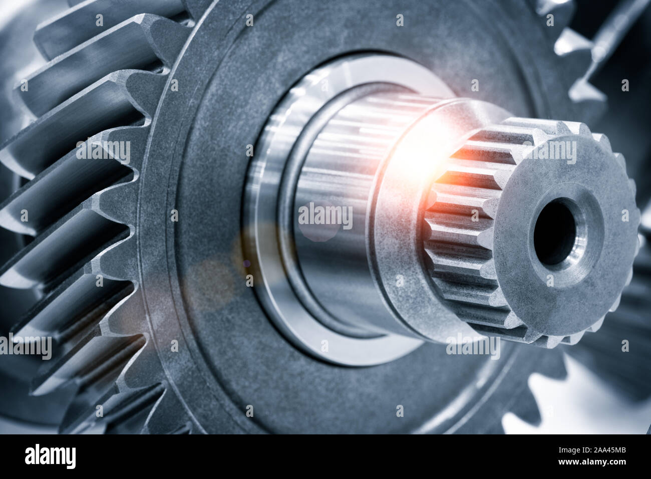 engine gear wheels, industrial background Stock Photo - Alamy