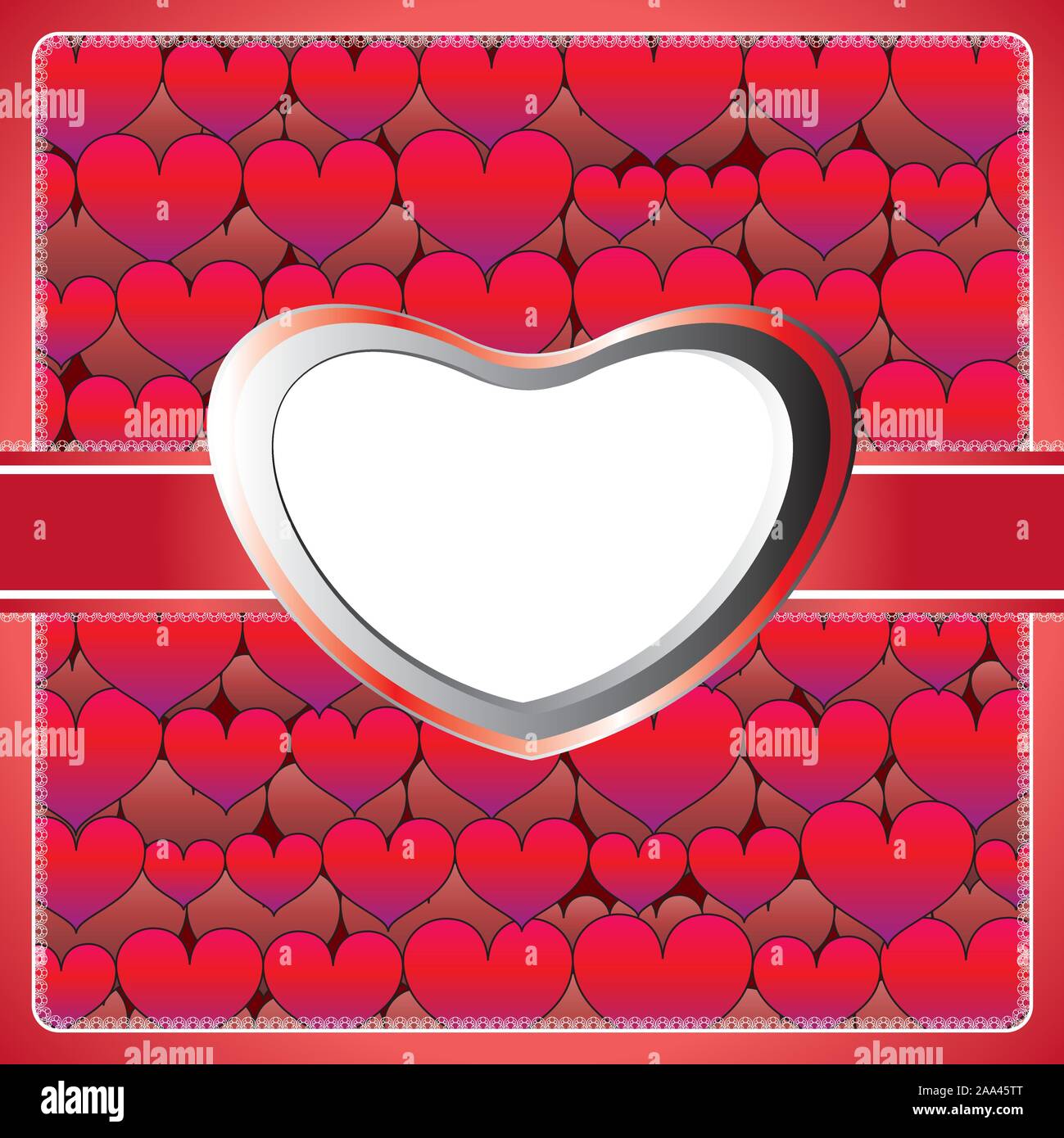Heart lace frame Stock Vector Image & Art - Alamy