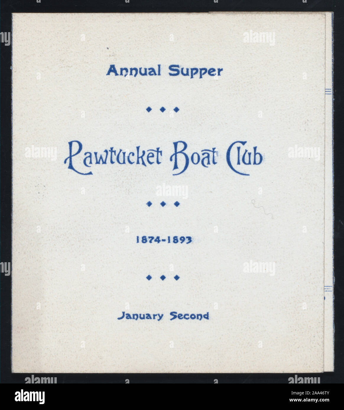 Supper club menu hi-res stock photography and images - Alamy