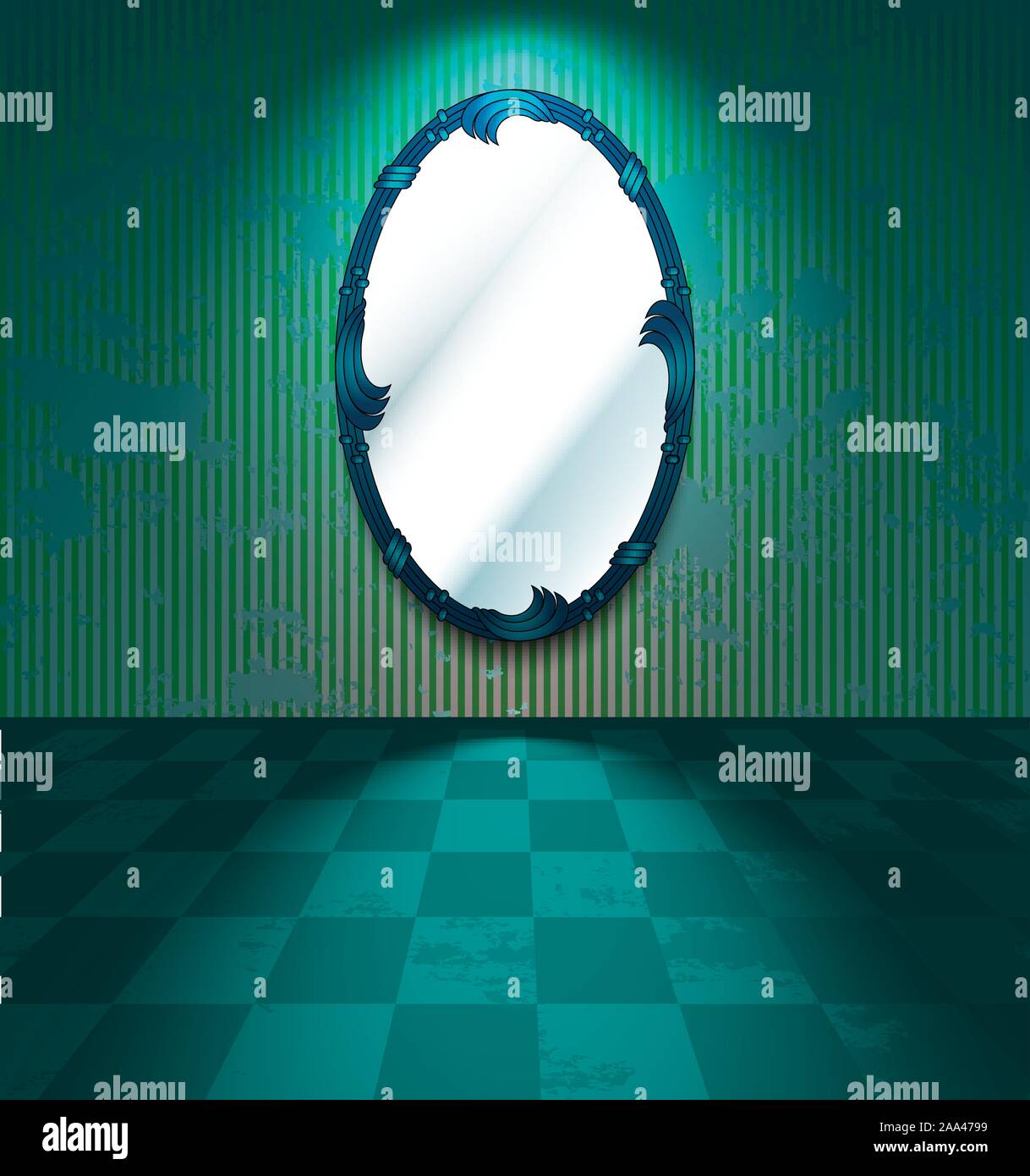 Stained mirror Stock Vector Images - Alamy