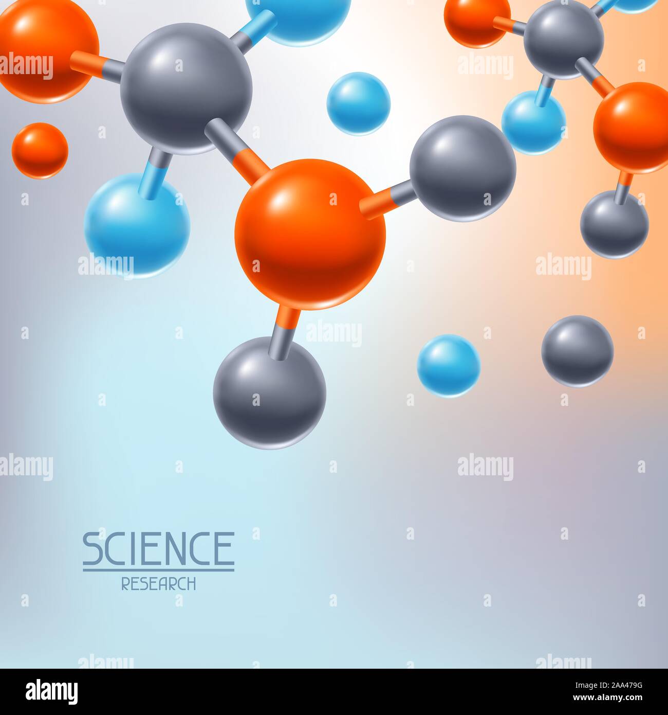 Orange molecule Stock Vector Images - Alamy