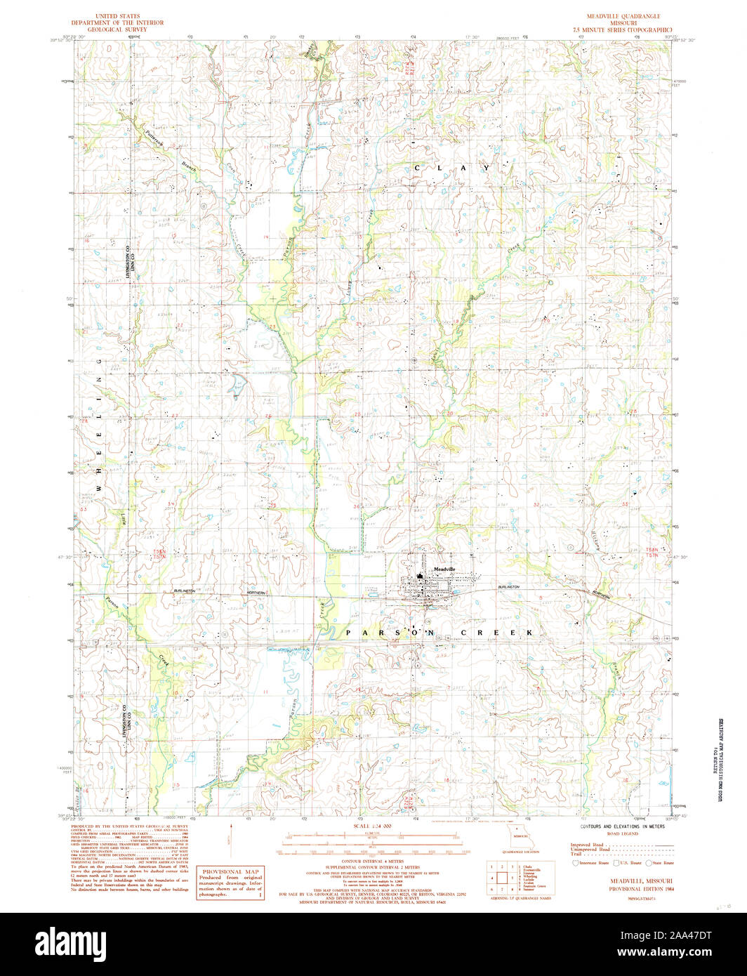 Map of meadville hi-res stock photography and images - Alamy