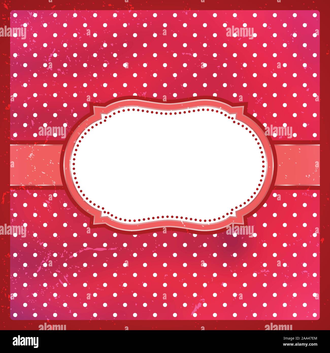 Vintage polka dot frame Stock Vector Image & Art - Alamy
