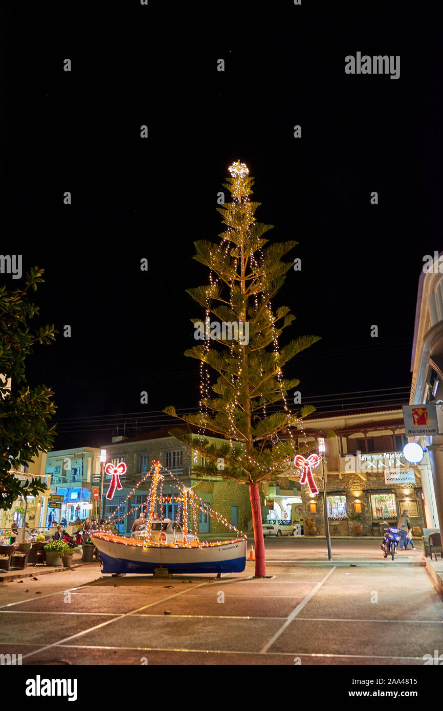 Greek christmas boat hi-res stock photography and images - Alamy