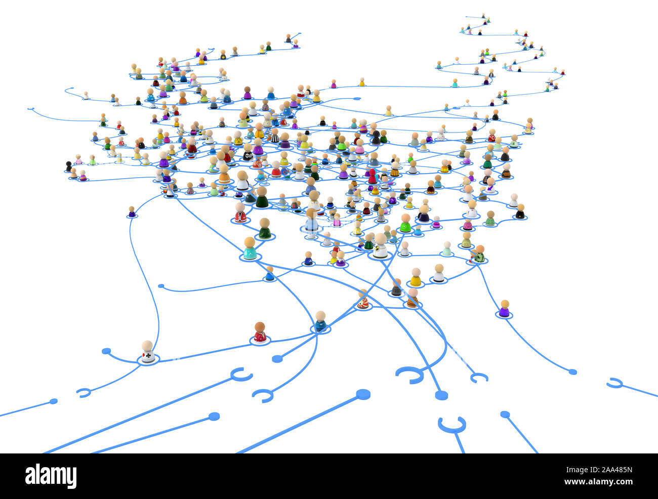 Social disconnect Cut Out Stock Images & Pictures - Alamy