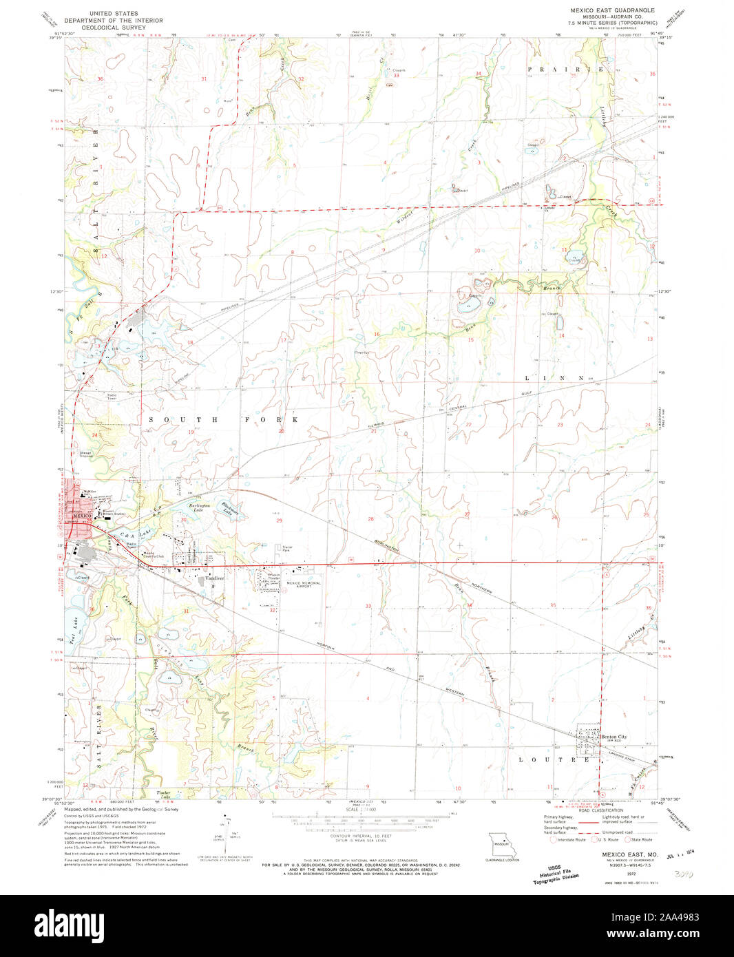 Mexico missouri map Cut Out Stock Images & Pictures - Alamy