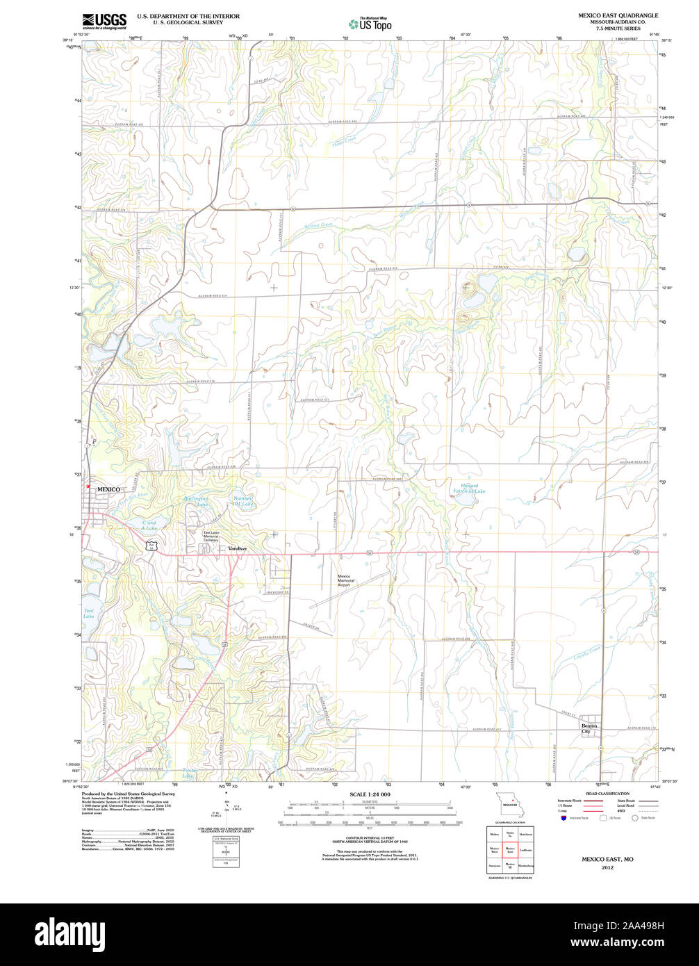 Mexico missouri map Cut Out Stock Images & Pictures - Alamy
