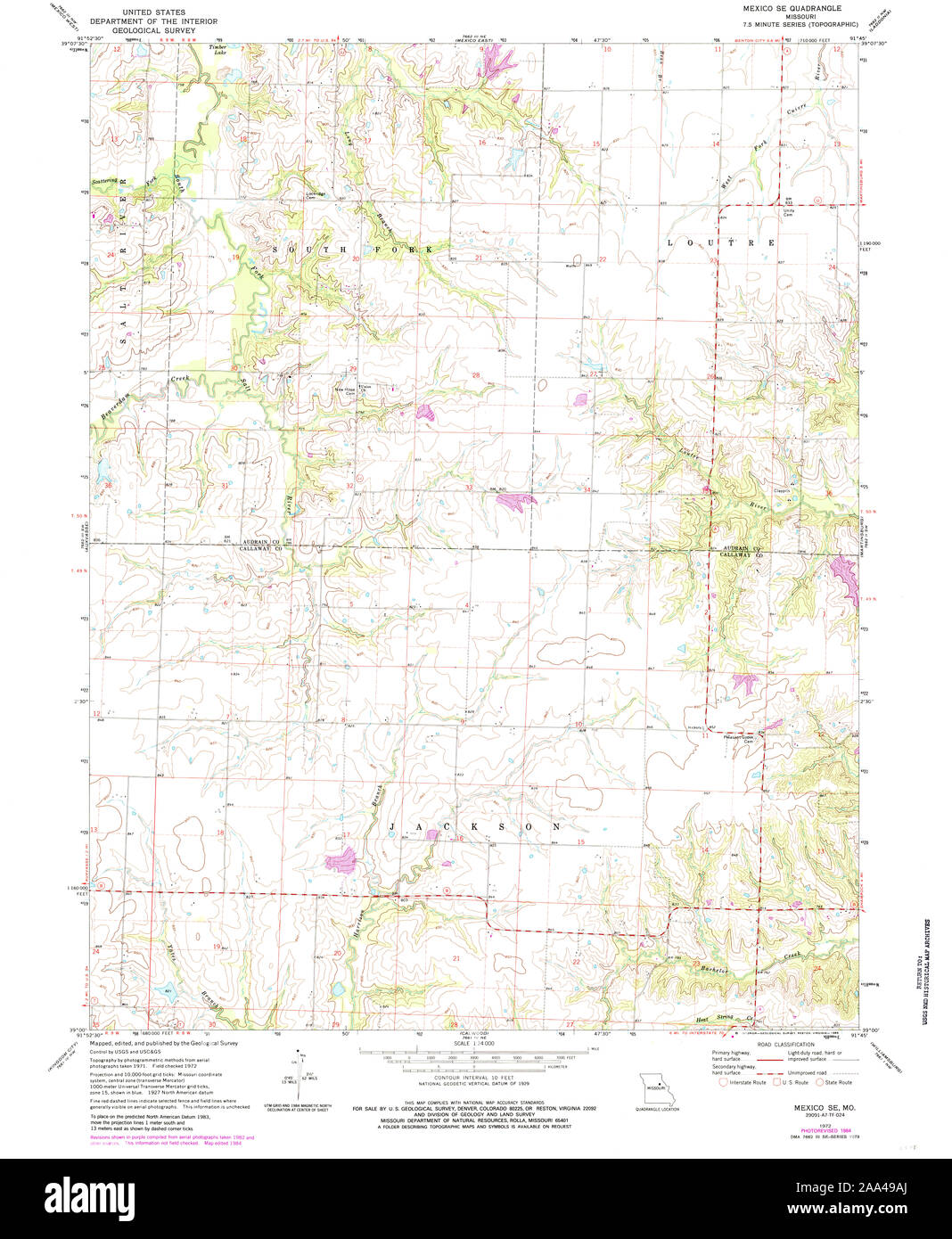Mexico missouri map Cut Out Stock Images & Pictures - Alamy