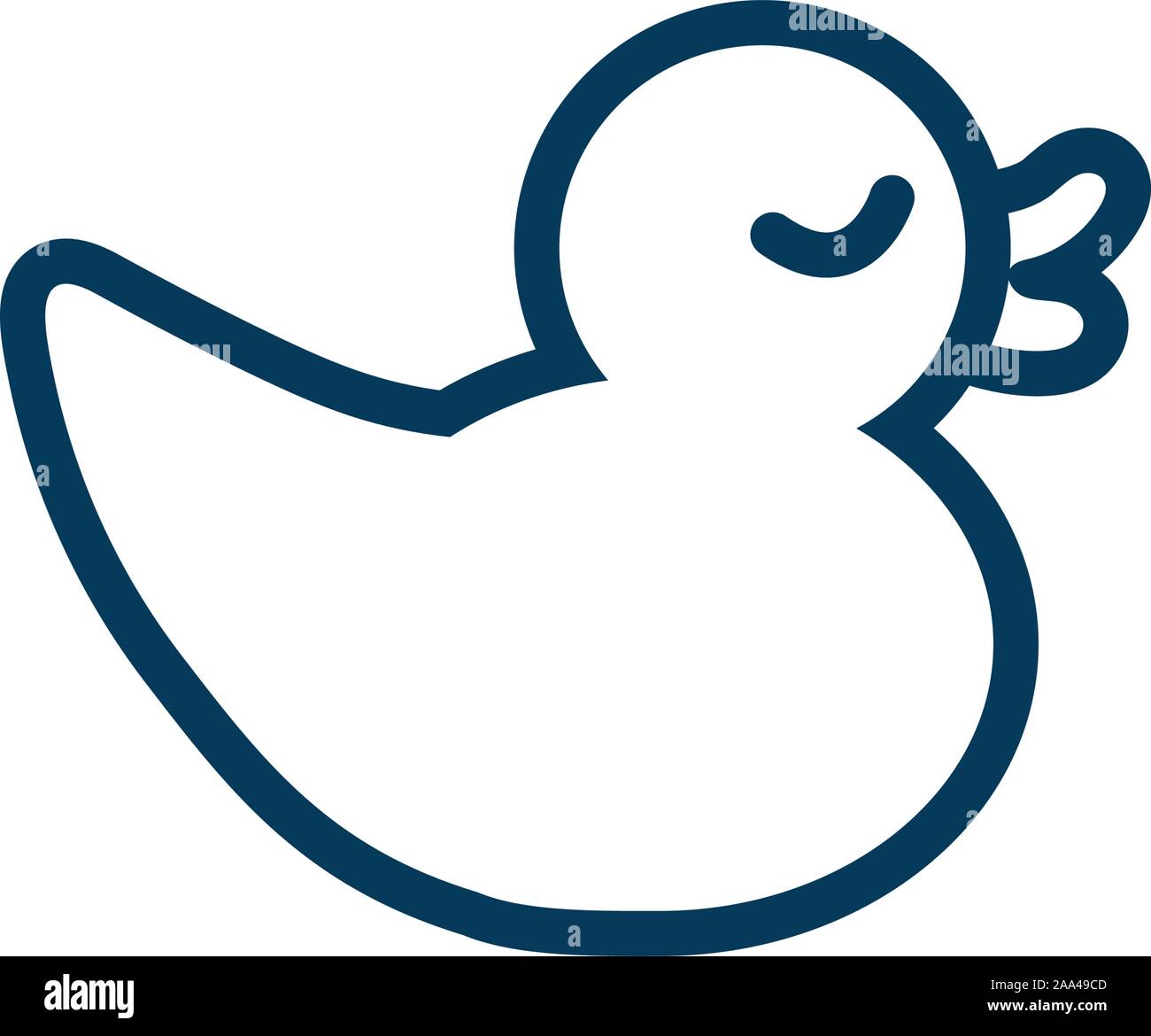 ducky child toy line style icon Stock Vector Image & Art - Alamy