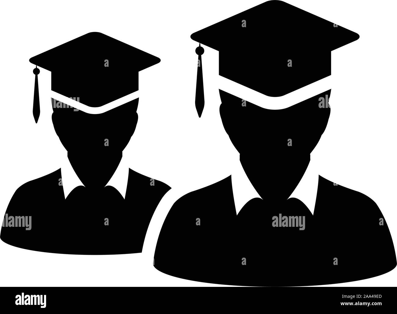 Study icon vector male group of students person profile avatar with ...