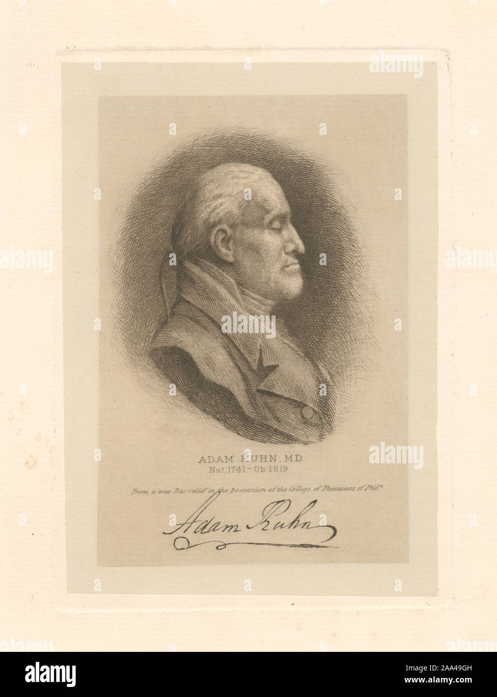 EM2917; Adam Kuhn, M.D Stock Photo - Alamy