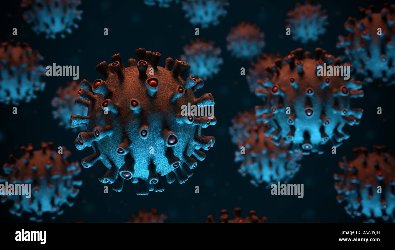 3D illustration of a rotavirus type virus Stock Photo - Alamy