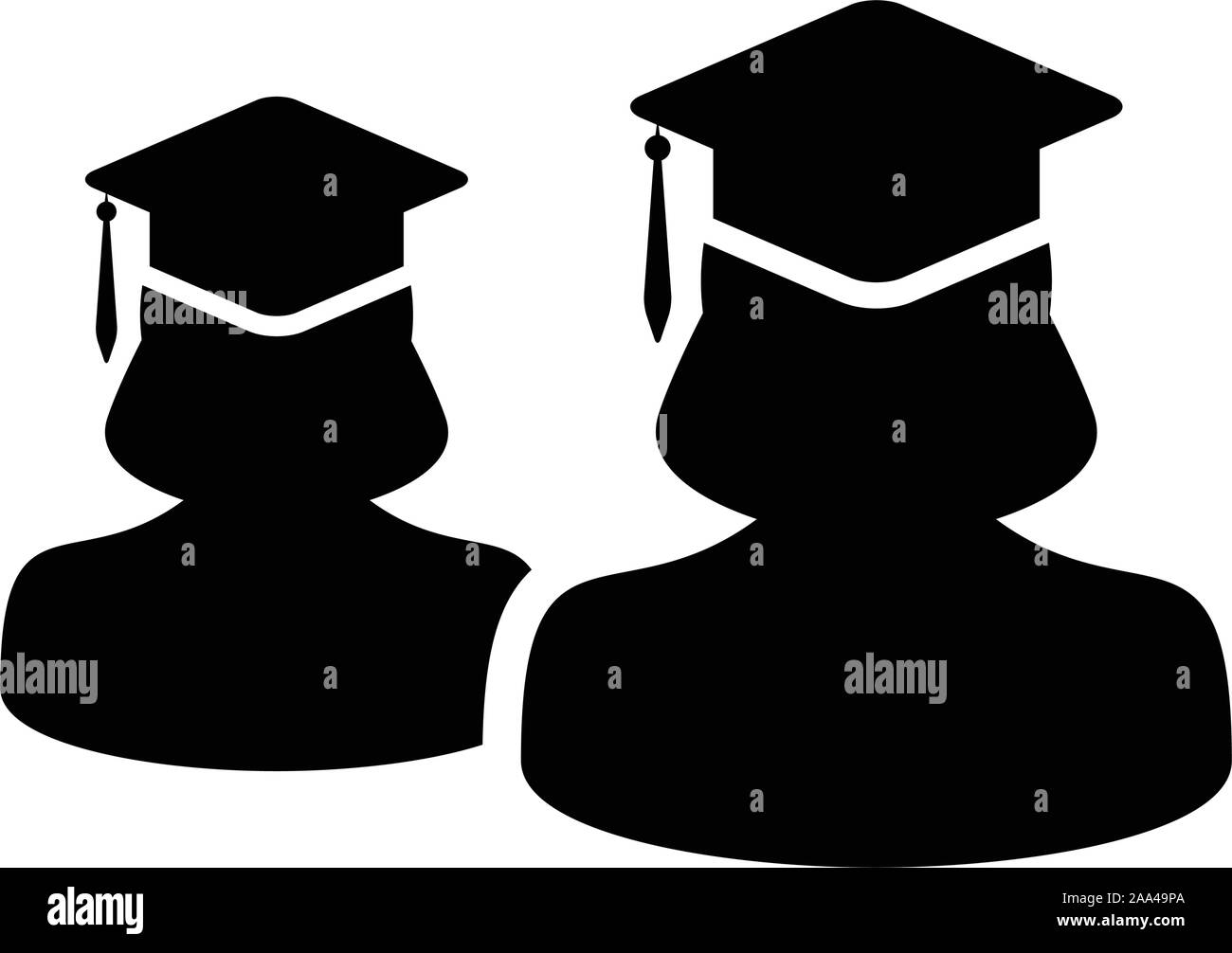 Study icon vector female group of students person profile avatar with ...