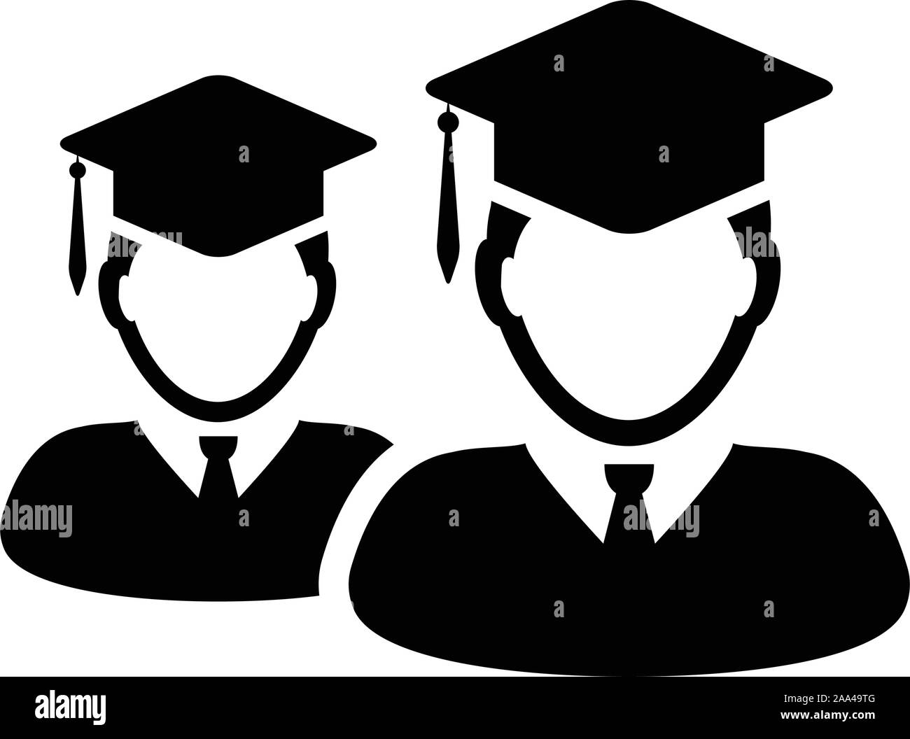 Knowledge icon vector male group of students person profile avatar with ...