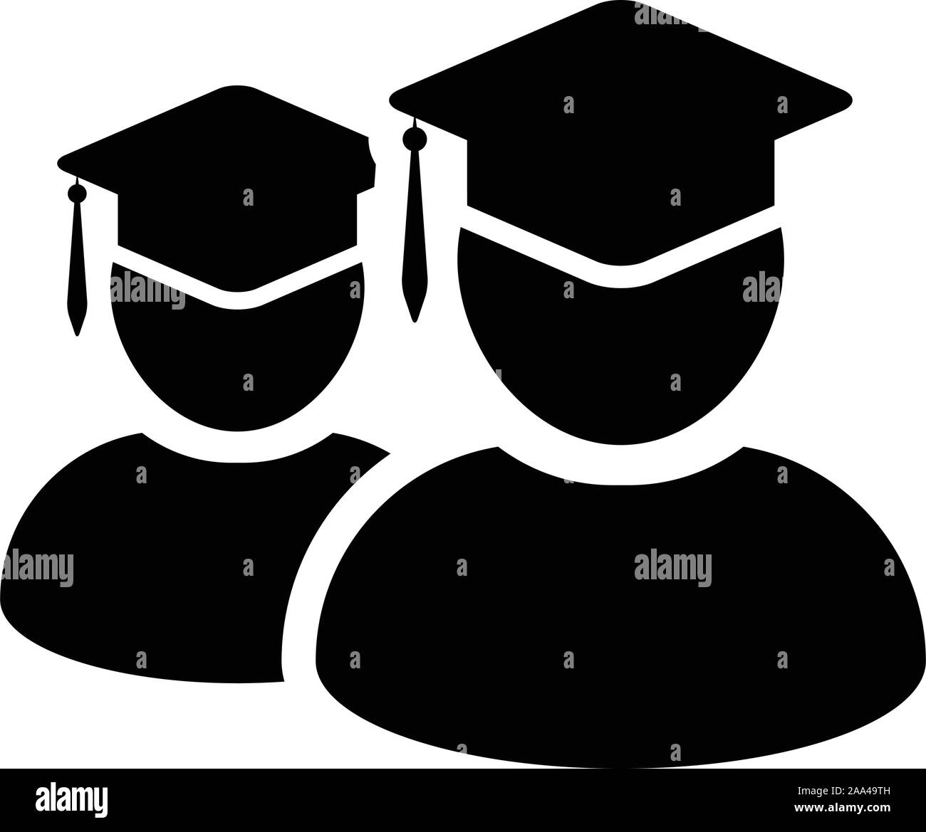 Knowledge icon vector male group of students person profile avatar with ...