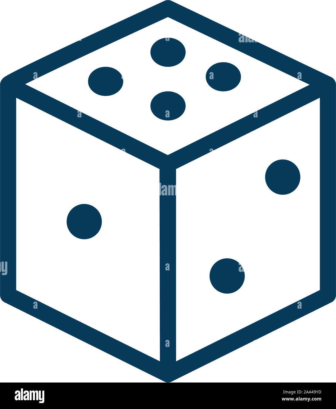 Block dice Stock Vector Images - Alamy