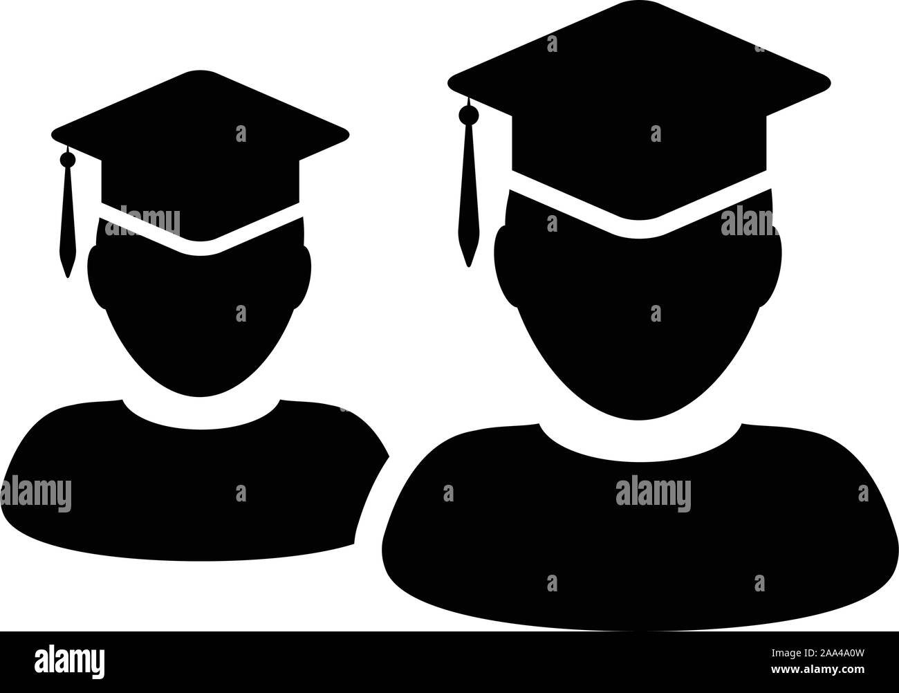 Diploma icon vector male group of students person profile avatar with ...