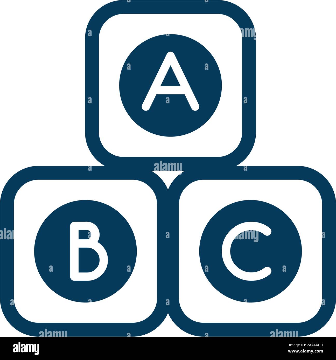 Toy blocks pile Stock Vector Images - Alamy