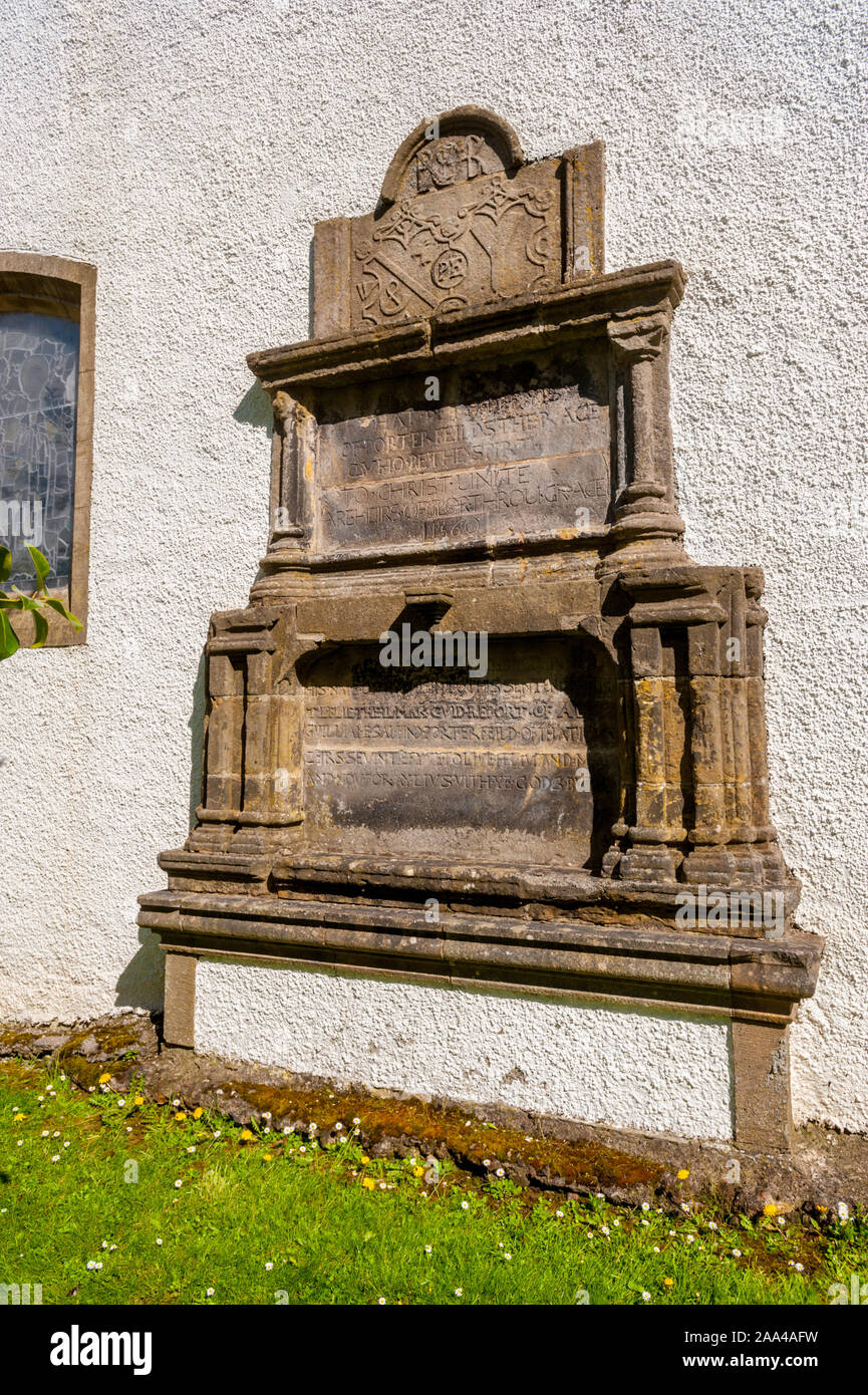 The porterfield Memorial in the graveyard of the old Kirk Kilmacolm ...