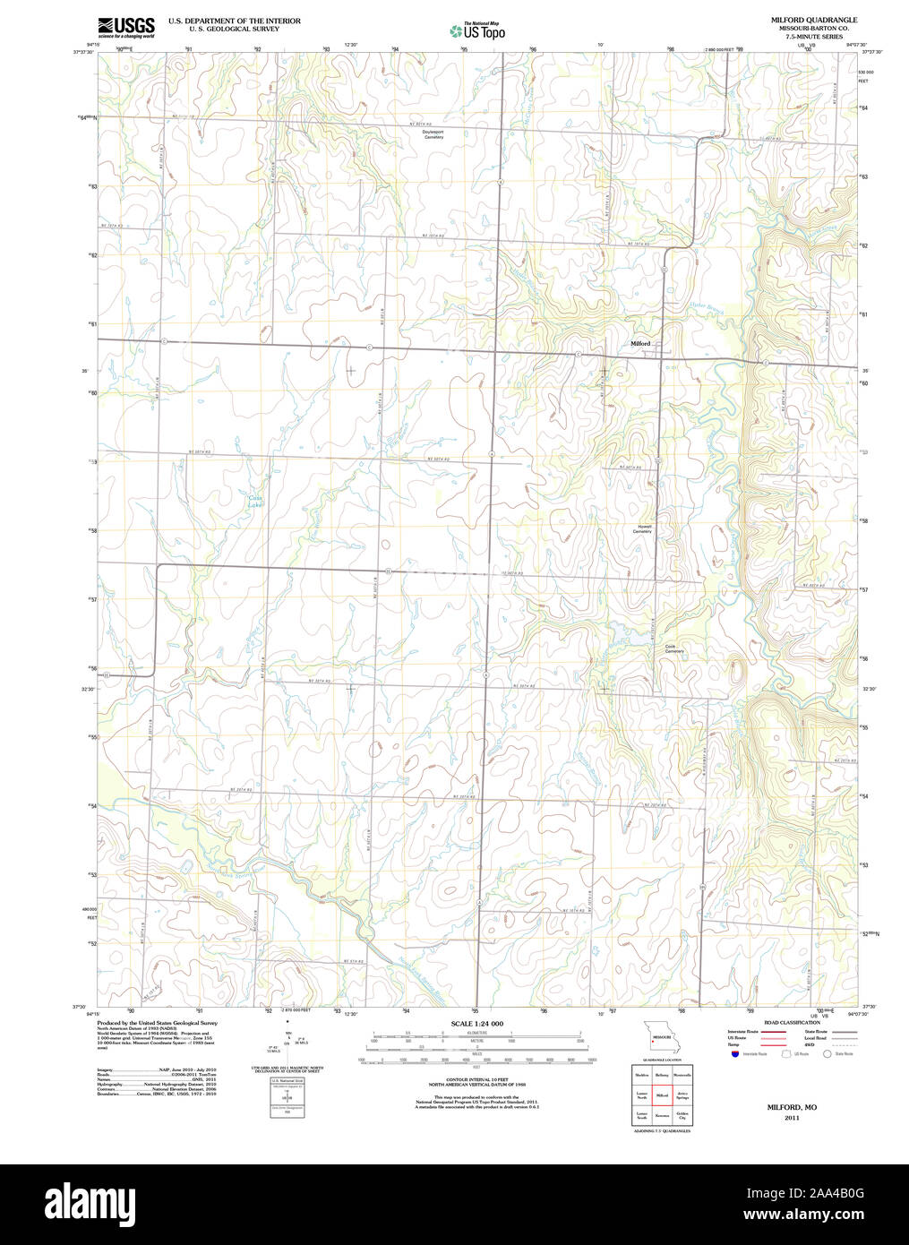 Missouri historical map hi-res stock photography and images - Alamy