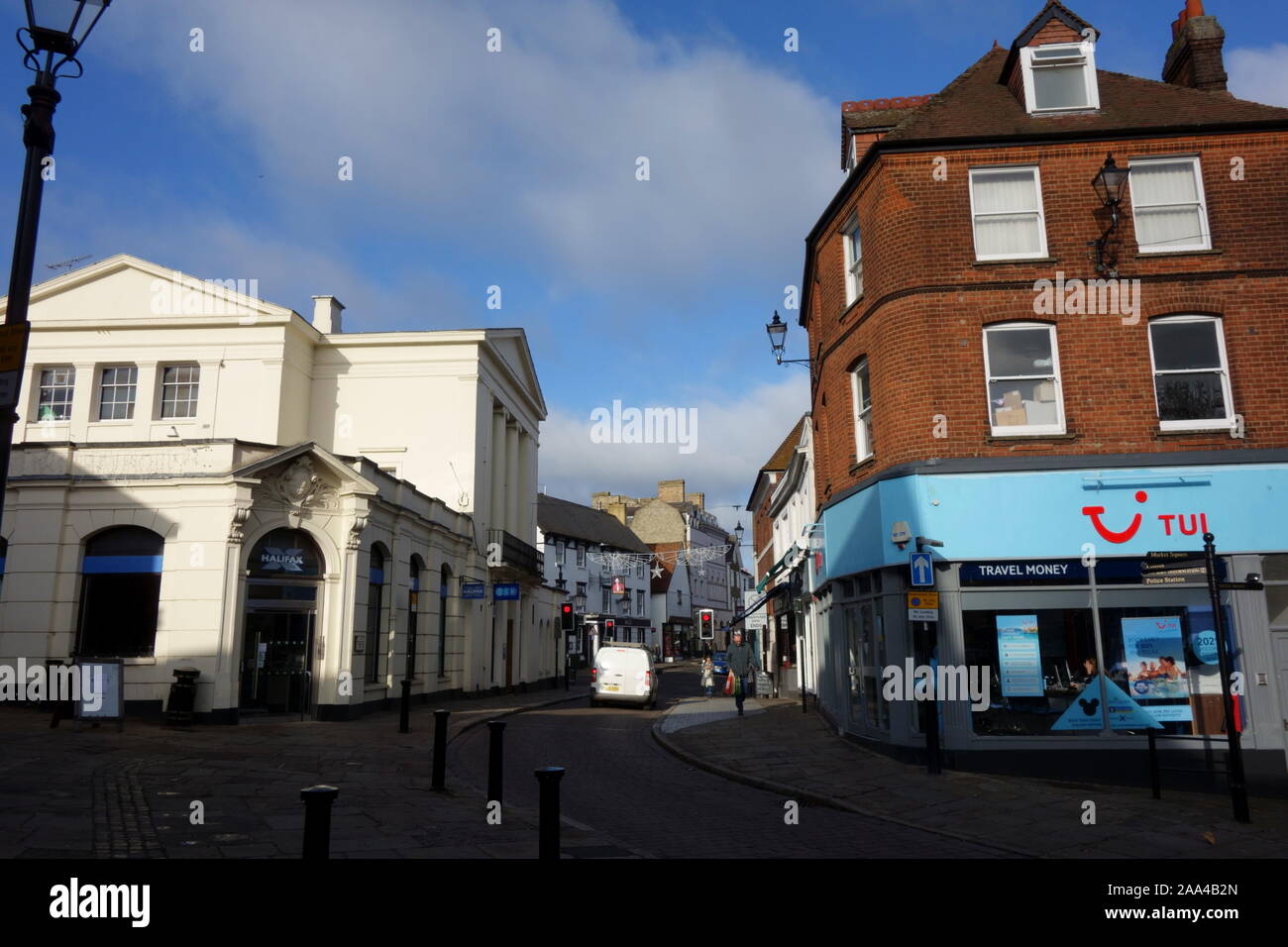 Bishops Stortford Town Centre High Street, Hertfordshire, England, UK ...