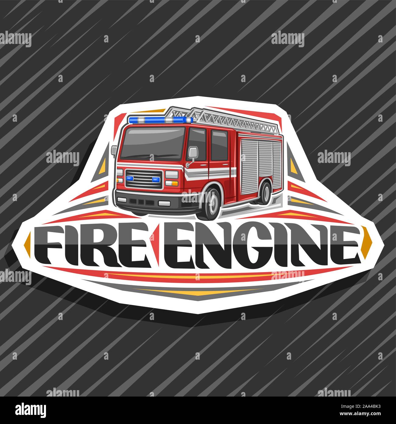 Fire engine Stock Vector Images - Alamy