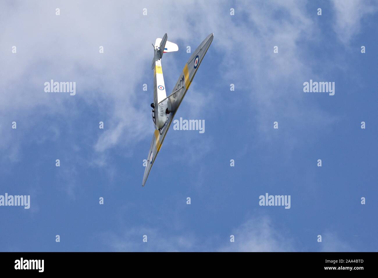 Slingsby T.21 airborne at Shuttleworth Military Airshow on the 7th July ...