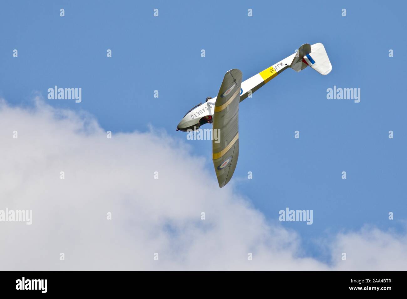 Slingsby T.21 airborne at Shuttleworth Military Airshow on the 7th July ...