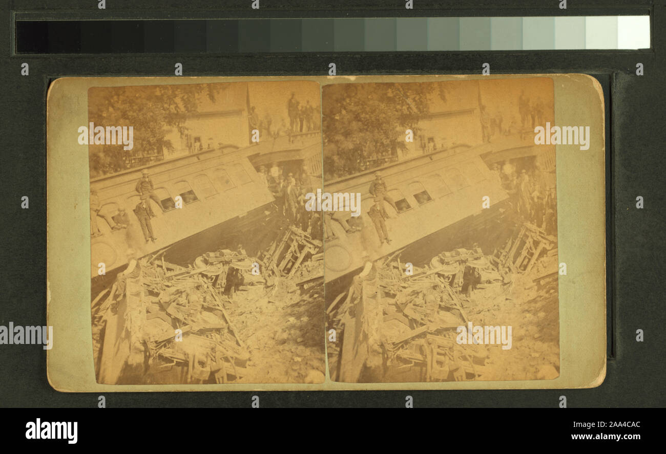 Aftermath of a train wreck.; Aftermath of a train wreck Stock Photo - Alamy